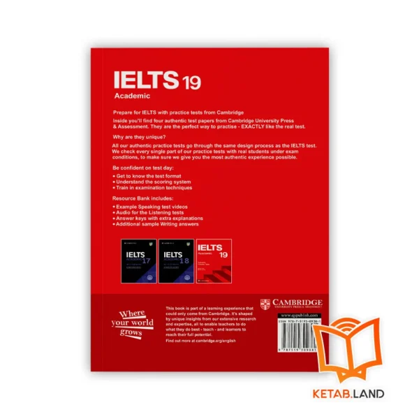 خرید کتاب Cambridge IELTS 19 Academic با تخفیف